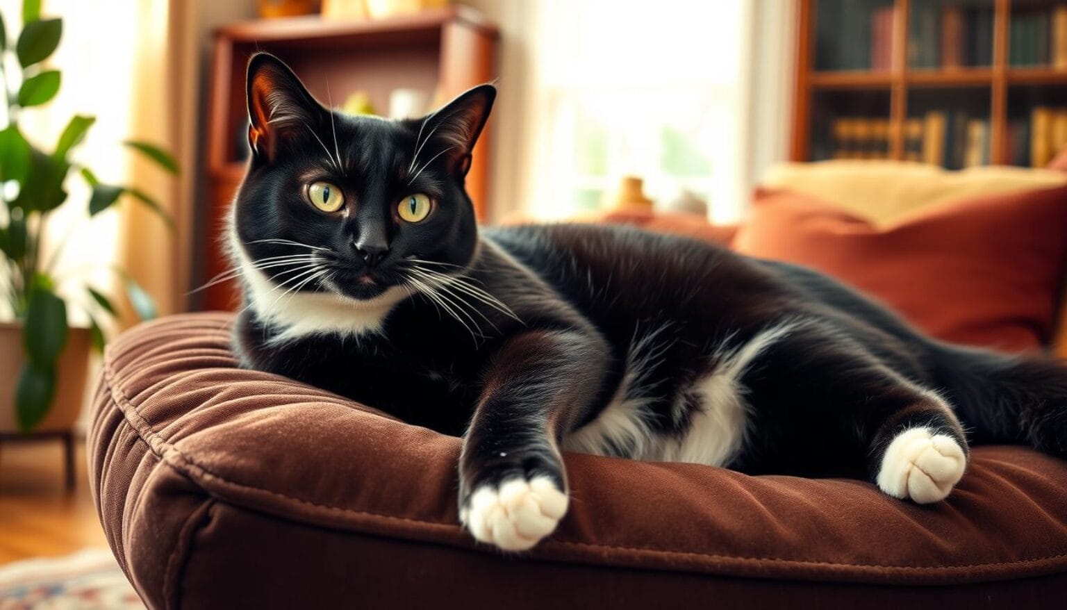 Tuxedo Cat: Elegant Feline With Black And White Coat
